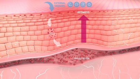Heat rash on face, flushing or rosacea: what trigger redness skin?